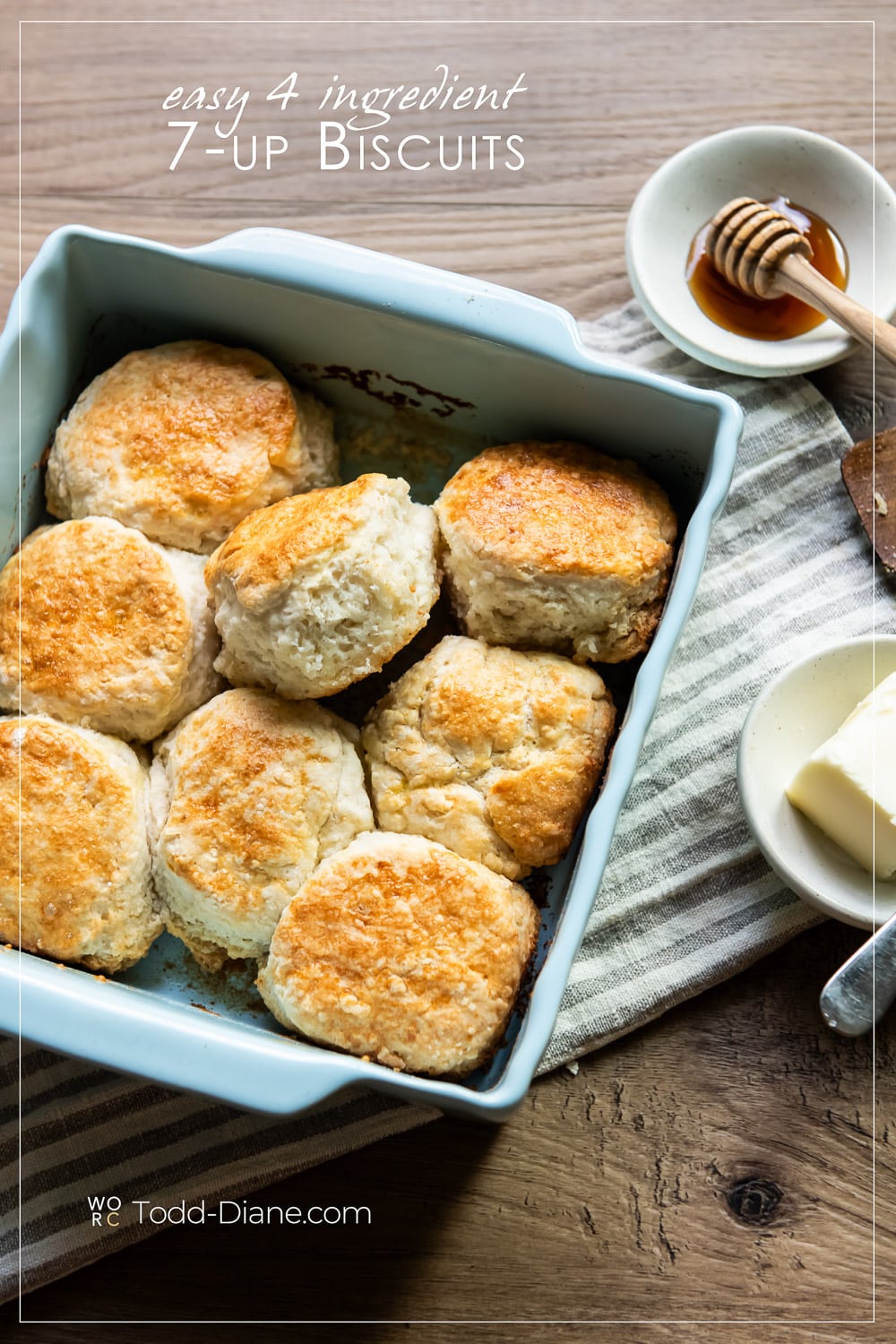 Easy 7-up Biscuits or Sparkling Water, Club Soda, Beer | White On