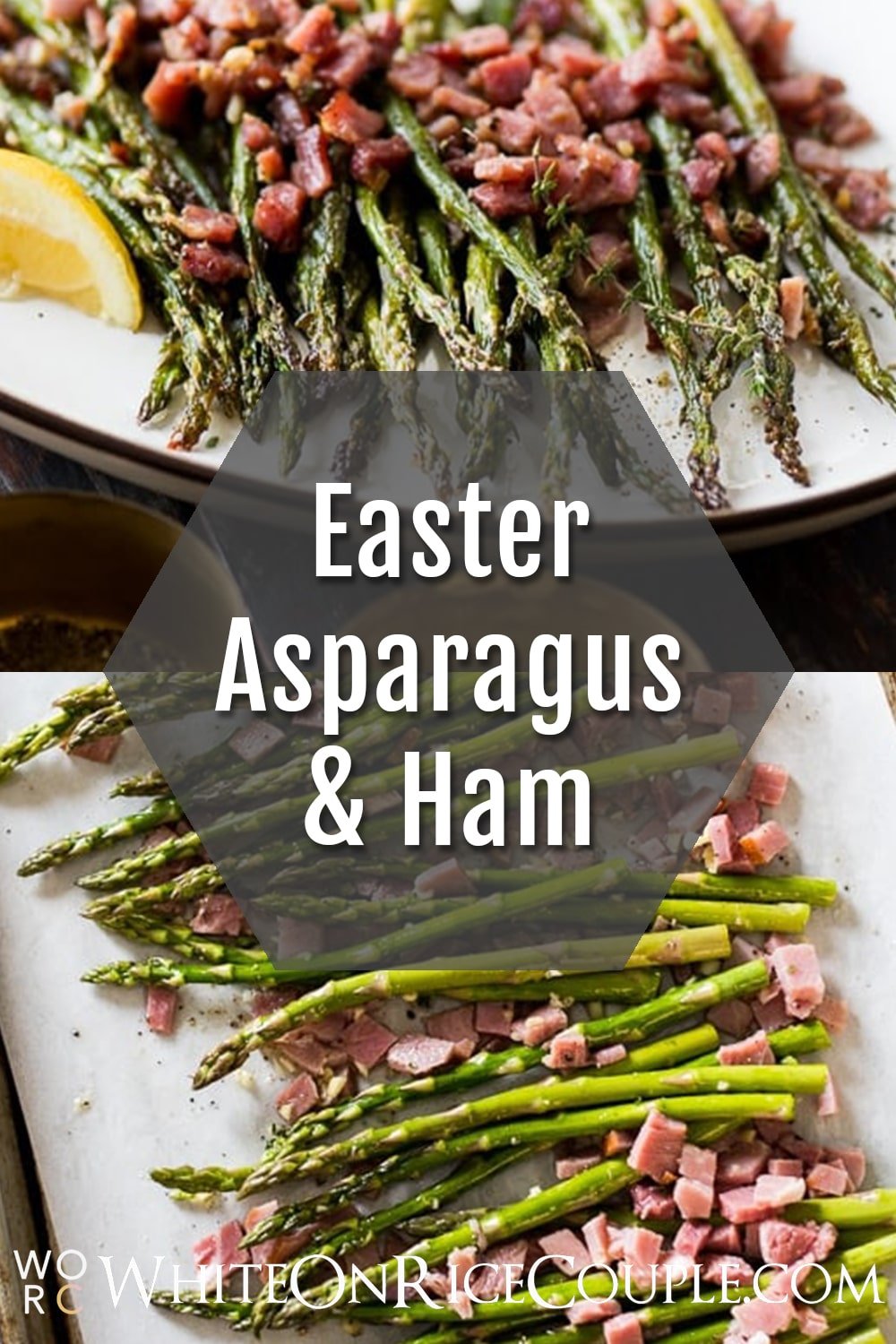 Garlic Roasted Asparagus Recipe with Crispy Ham Easter