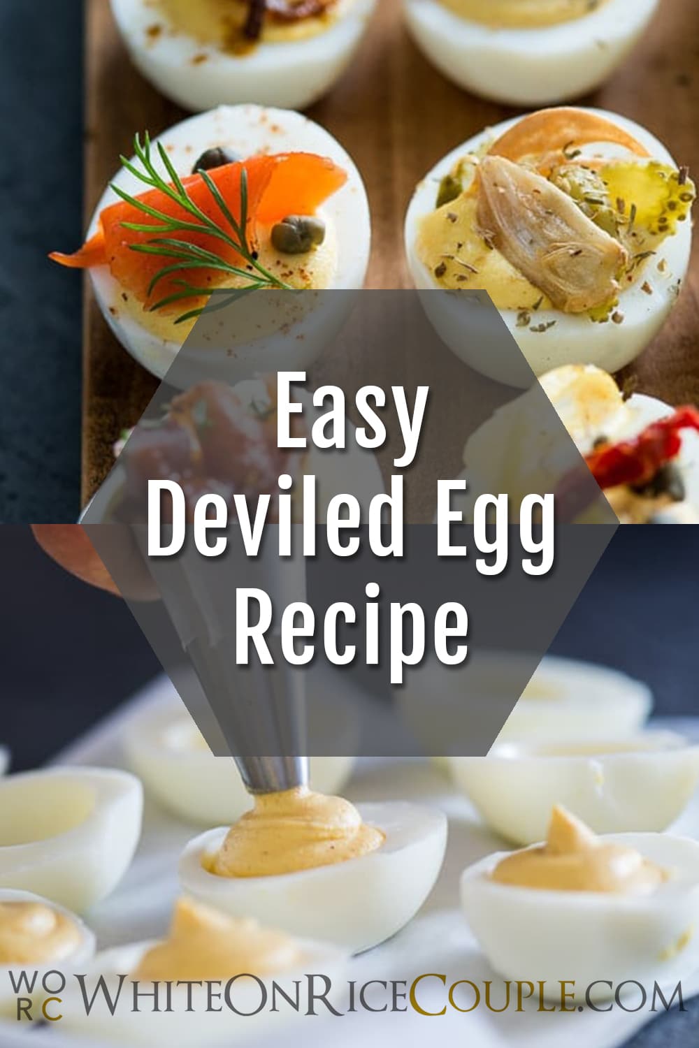 Deviled Egg Bar for Brunch | Easy Deviled Egg Recipe | White On