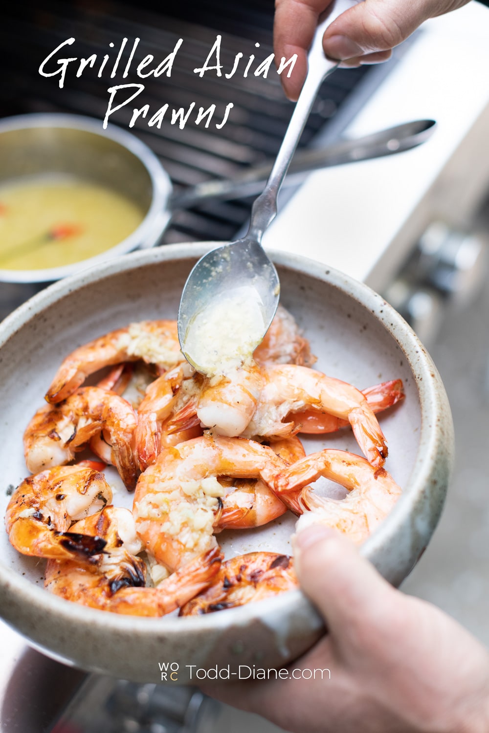 Grilled Prawns Recipe or Shrimp with Garlic Butter | White On Rice Couple
