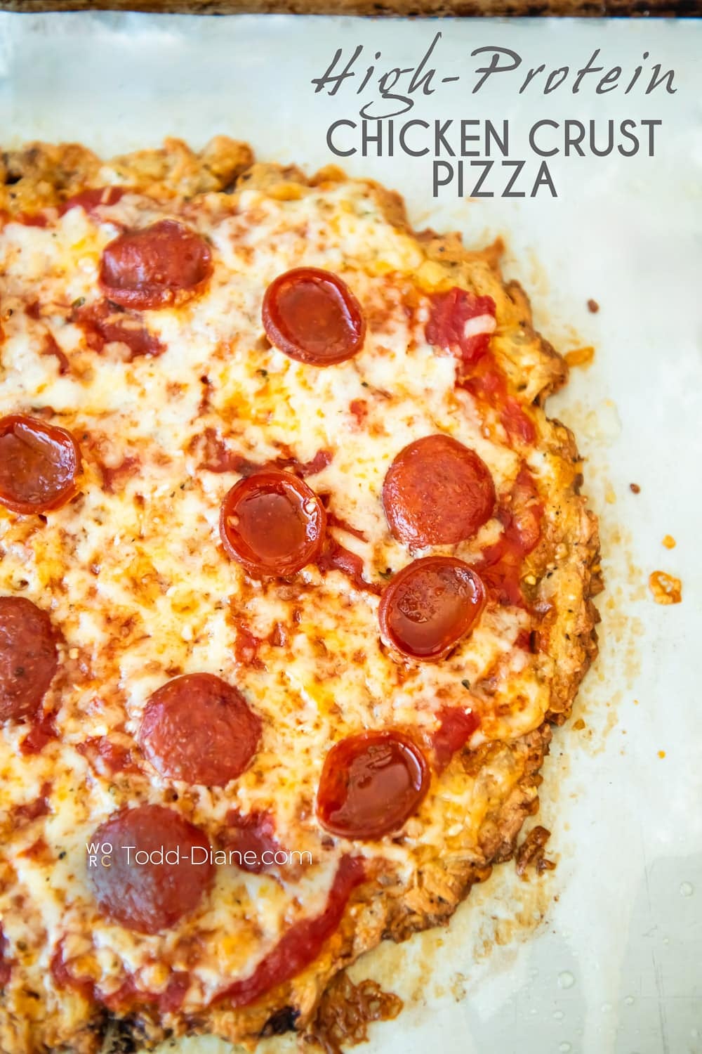 High Protein Chicken Crust Pizza is Low Carb Keto | White On Rice