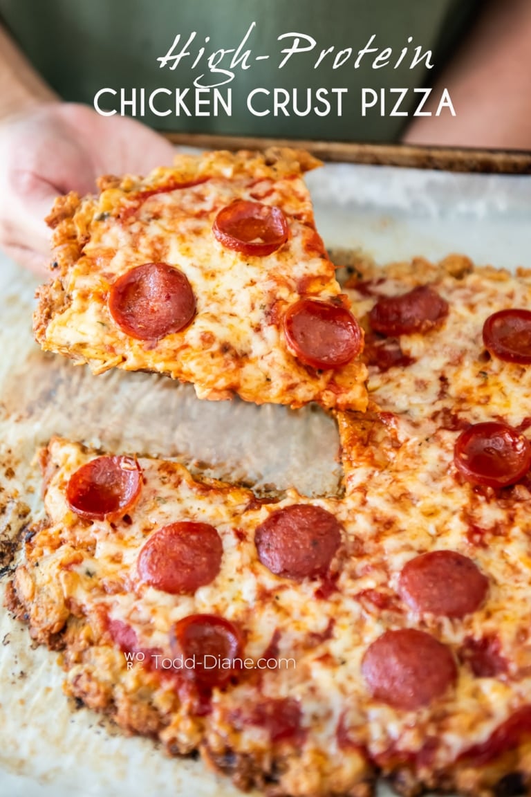 High Protein Chicken Crust Pizza is Low Carb Keto | White On Rice
