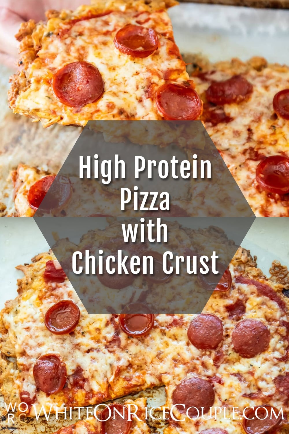 High Protein Chicken Crust Pizza is Low Carb Keto | White On Rice
