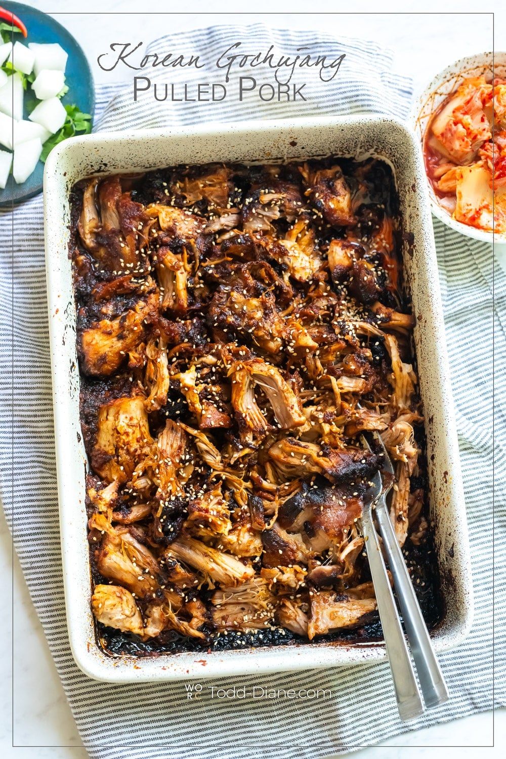 Korean Gochujang Pulled Pork Recipe | White on Rice Couple