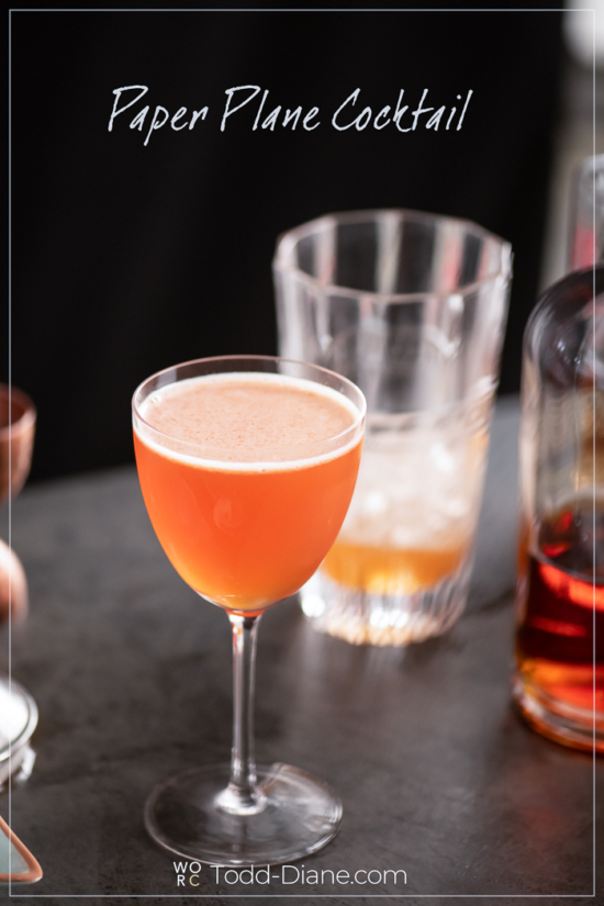 Paper Plane Cocktail Recipe : Classic Bourbon Drink | White On Rice