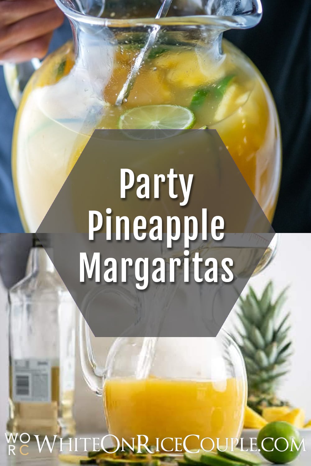 Pitcher Pineapple Margaritas Recipe for Parties | White On Rice