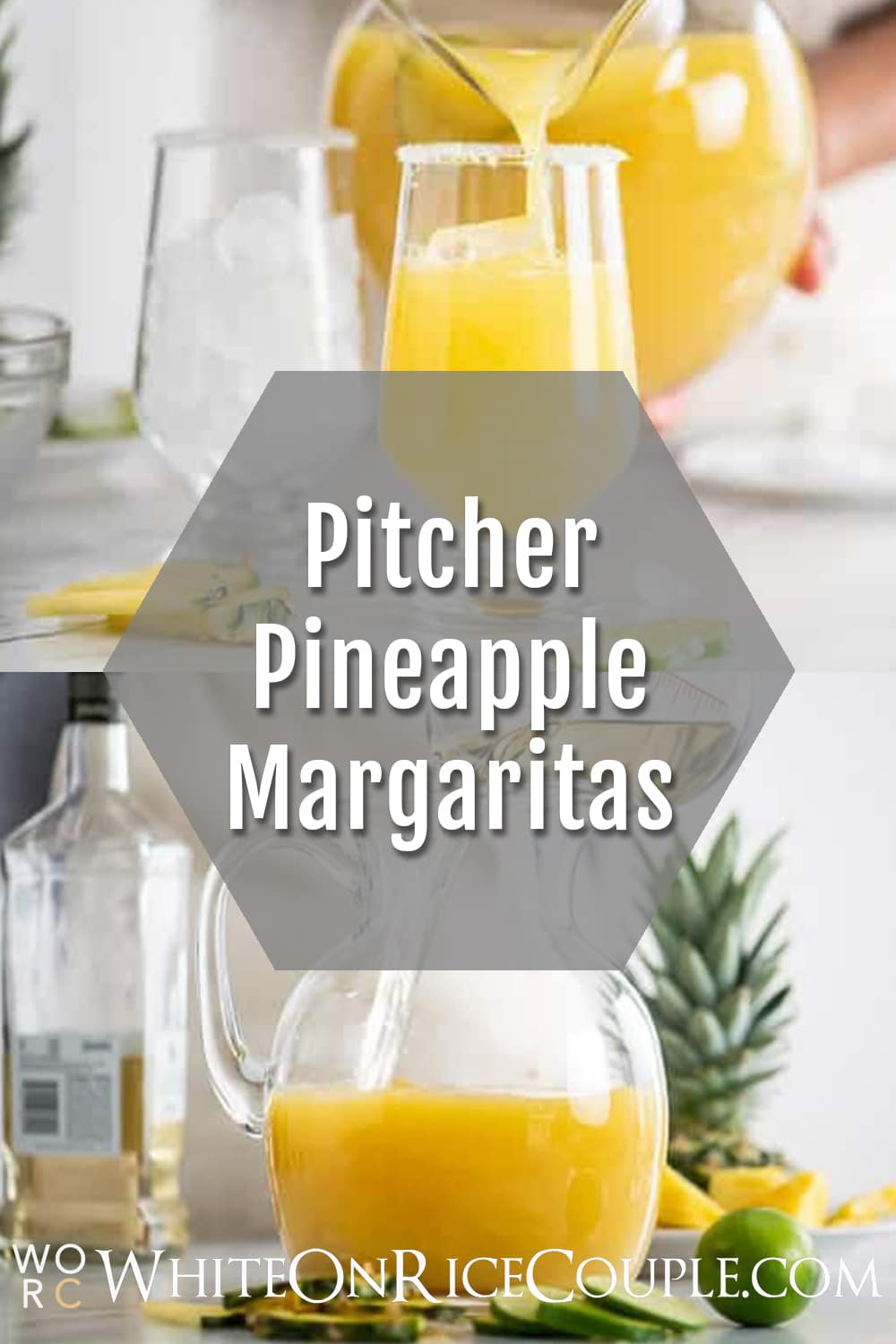 Pitcher Pineapple Margaritas Recipe for Parties | White On Rice