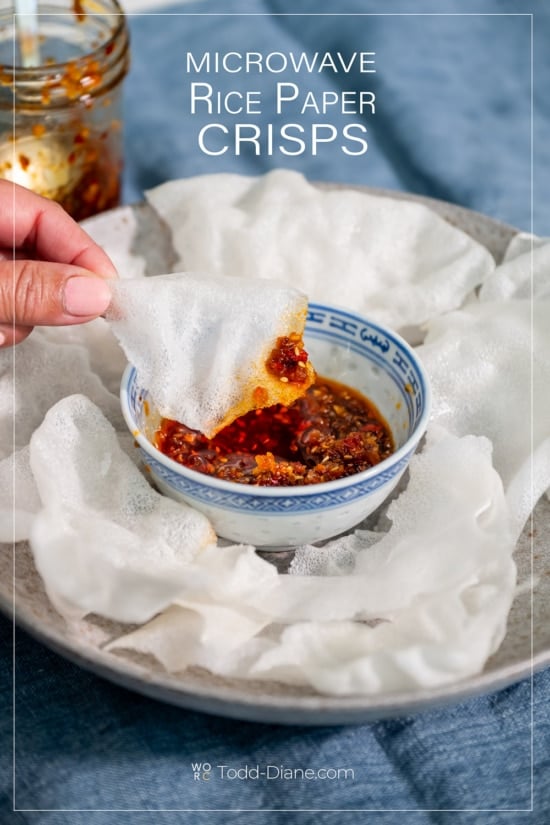 Microwave Rice Paper Crisps Chips Crackers | White On Rice