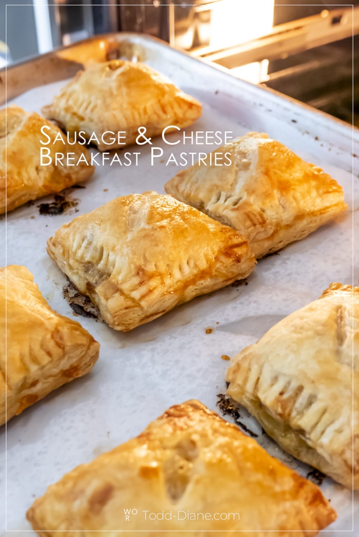 Sausage Breakfast Pastries Recipe with Puff Pastry | White On Ric