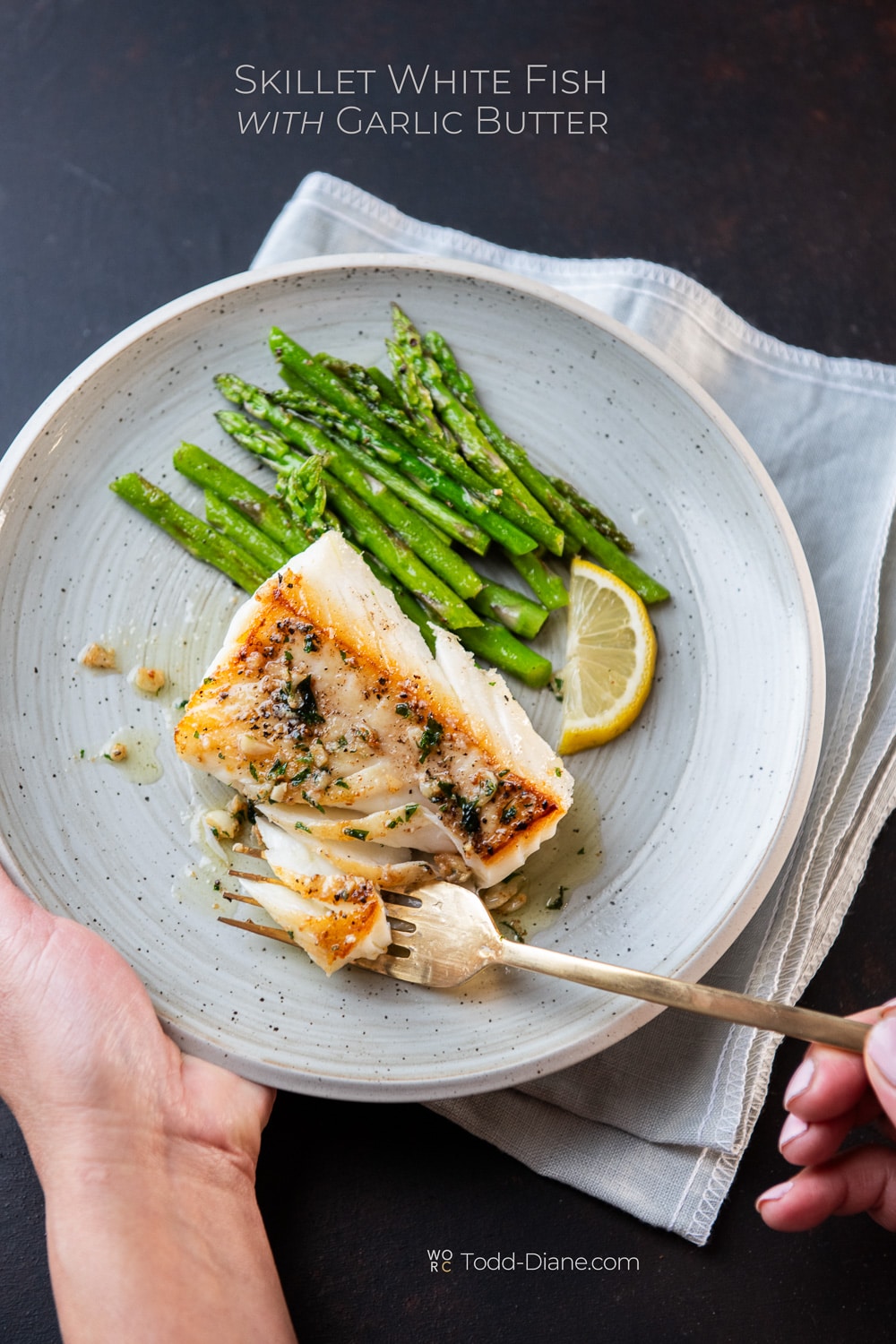 Skillet White Fish Recipe with Garlic Butter 20 min | White On Rice