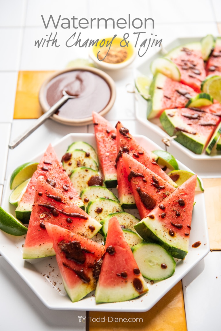 Mexican Watermelon with Chamoy, Tajin Spices | Whie On Rice Couple