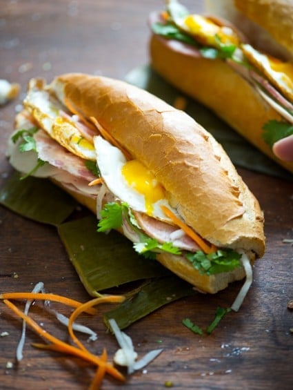 Fried Egg Banh Mi Recipe Vietnamese Sandwich | White On Rice Couple