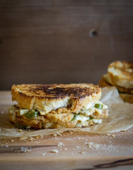 The Hot Mess Grilled Cheese Sandwich Jalapenos | White On Rice Couple